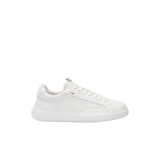 Peuterey Wei&szlig;e Ledersneaker mit Schn&uuml;rung - - Shoes - Herren - Wei&szlig; - 45 EU
