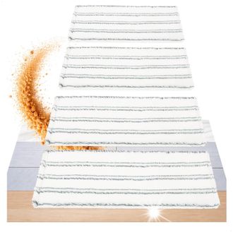 Com-Four 4X Mikrofaser Ersatzbezug - Wischbezug f&uuml;r 42 cm Bodenwischer - Wischmopp-Bezug f&uuml;r alle Bodenarten - Maschinenwaschbar bei 60 Grad - Langlebiger Putz
