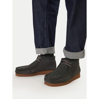 Clarks Schn&uuml;rschuhe Clarks WallabeeEVO BT 26183994 Grau
