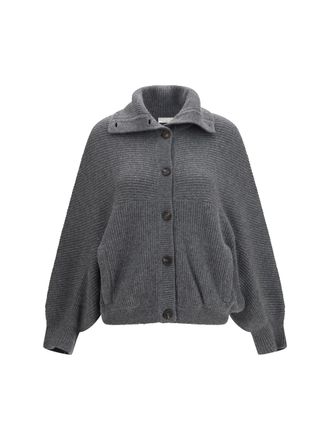 Brunello Cucinelli Cashmere Cardigan - Gray