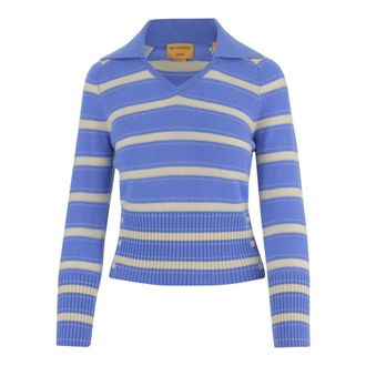 Guest In Residence Port Polo - - Knitwear - Damen - Blau - XS