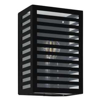 Eglo Außenleuchte Alamonte 3, Wandleuchte außen aus Metall in Schwarz, Wand Außenbeleuchtung, Außenlampe mit E27 Fassung, IP44