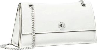 Tory Burch Femme, Sacs, Blanc, Taille: ONE Size Kira Turnlock Shoulder Bag