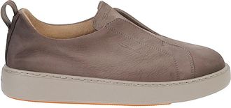 Santoni Low-Top Sneaker - Victory 40 Slip On Sneakers Brown - Gr. UK_6_5 - in Braun - für Damen