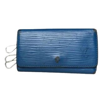Louis Vuitton Porte-cl&eacute;s en cuir Pre-owned - Homme - Pre-owned - Bleu - Taille: ONE Size