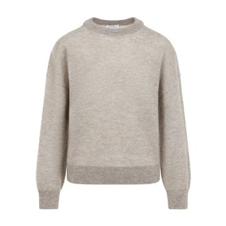 Brunello Cucinelli Soft Net Pullover - - Knitwear - Damen - Beige - M