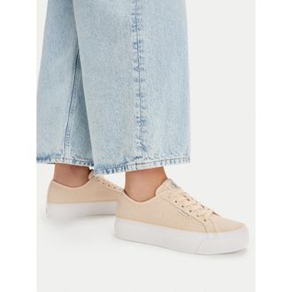 Calvin Klein Sneakers Calvin Klein Vulc Flatf Laceup Jaq Aop HW0HW03265 Hellgelb