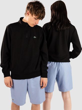 Lacoste High Neck Zipped Jersey Sweater black