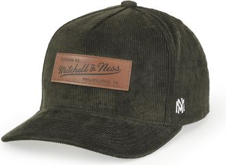 Mitchell & Ness Cord Pro Crown Snapback Basecap - Flaschengr&uuml;n, verstellbar, Herren, Frauen, Kinder, Unisex, Fr&uuml;hling, Sommer, Herbst, Winter