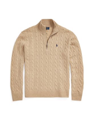 Ralph Lauren CABLE-KNIT WOOL-CASHMERE SWEATER