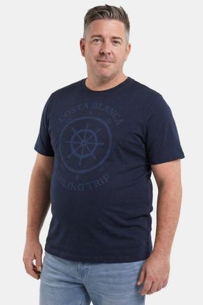 Men Plus T-Shirt T-Shirts Doppelpack Brustprint Halbarm