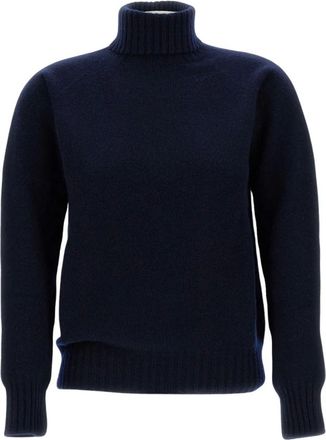 Drumohr Femme, Pulls, Bleu, Taille: 40 FR Maglia Dolcevita