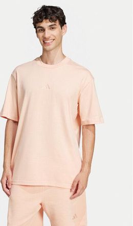 adidas T-Shirt Zwide Graphic JD5828 Korallenfarben Loose Fit