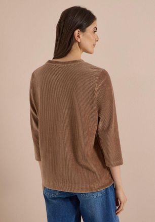 Cecil 3/4-Arm-Shirt mit Tunnelzug am Saum