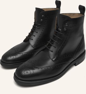 Henry Stevens Schnürboots Winston fbdb2 schwarz