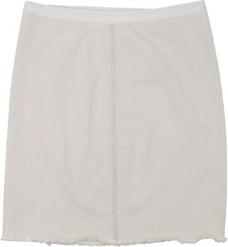 Rick Owens Femme, Jupes, Beige, Taille: 38 FR Sacri Mini Jupe en Denim