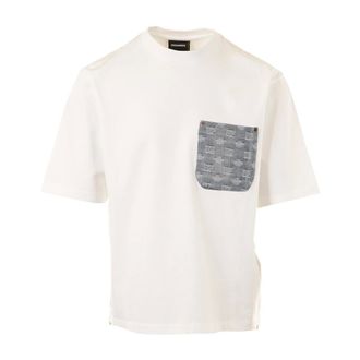 Dsquared2 Herren, Oberteile, Wei&szlig;, MGr&ouml;&szlig;e