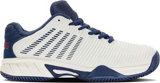 K-Swiss Chaussures de Tennis Hypercourt Express 2 HB pour gar&ccedil;on, Blanc De Blanc Sucette Opale Bleue, 37 1/3 EU