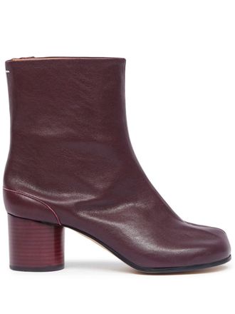 Maison Margiela bottines &agrave; bout Tabi 60 mm en cuir - Violet