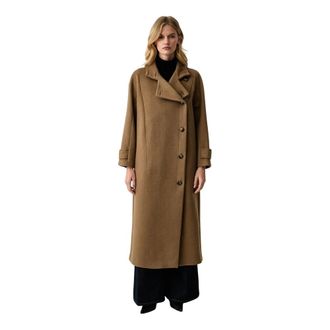 Trussardi Manteau 0007A000450N041 - Femme - Manteaux - Brun - Taille: 40 FR