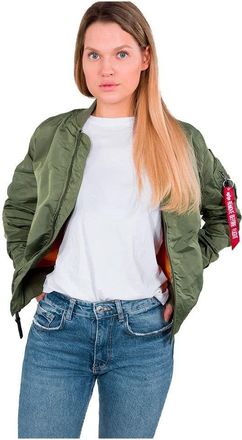 Alpha Industries Alpha Industries Damen Ma-1 TT Bomberjacke, Grün (Sage-Green 01), Small