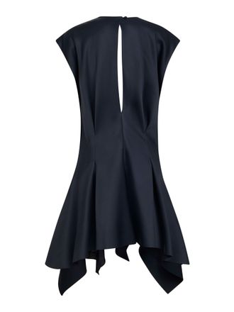 Khaite Womens Black Viscose Blend Merith Mini Dress Acrylic