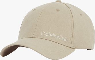 Calvin Klein Casquette en lin m&eacute;lang&eacute;