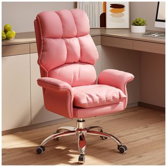 Generic Moderner, Um 360&deg; Drehbarer Home-Office-Stuhl Mit Verstellbarer H&ouml;he Und Neigbarer R&uuml;ckenlehne(Pink)