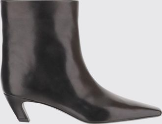 Khaite Bottines Arizona en cuir de veau avec talon bas et bout en amande