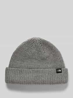 The North Face Strickm&uuml;tze mit breitem Umschlag und Label-Detail