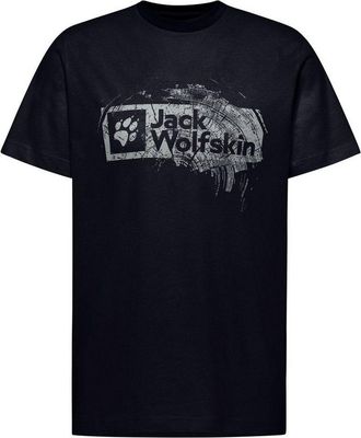 Jack Wolfskin T-Shirt Brand T M mit Logo-Print auf der Vorderseite
