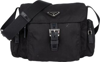 Prada Crossbody Bags - Prada Tessuto Nylon Messenger Crossbody Bag - Gr. unisize - in Schwarz - f&uuml;r Damen