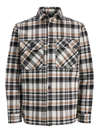 Jack & Jones Jprrayle Melange Check L/S Overshirt Sn