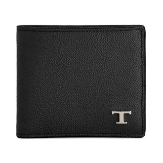 Tod's Homme, Accessoires, Noir, Taille: ONE Size Portefeuille en cuir élégant pour homme