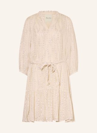 Part Two Kleid Tannie Mit Glitzergarn Und 3/4-Arm beige