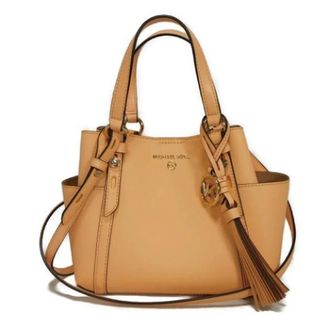 Michael Kors Pre-owned Cuir sacs-ports-paule - Femme - Pre-owned - Beige - Taille: ONE Size