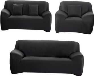 Soimiss Sofabezug Aus Elastischem Stoff Und rutschfest, Einfarbig, Universeller Schonbezug Zum Schutz Vor Flecken Und Tierhaaren, Für Sitzer-Sofa