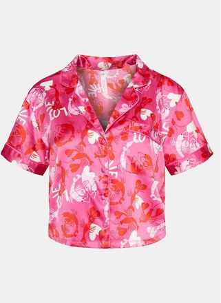 Hunkemöller Pyjama-T-Shirt Peppers 205076 Rosa Relaxed Fit