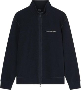 A|X Armani Exchange Homme, Sweatshirts et sweats &agrave; capuche, Bleu, Taille: 2XL Af21870 Zip SweaT-shirt