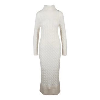 Eleventy Strickkleid mit hohem Kragen - - Dresses - Damen - Beige - XS