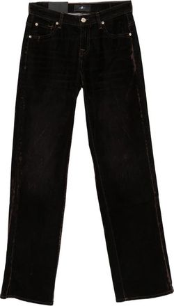 7 For All Mankind Velvet-effect Straight-leg Trousers