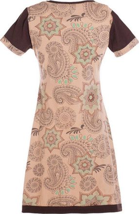 vishes Sommerkleid Mini Kleid kurzarm Baumwolle Sommerkleid Mandalas Alternative Bekleidung, Ethno, Hippie, Retro Style