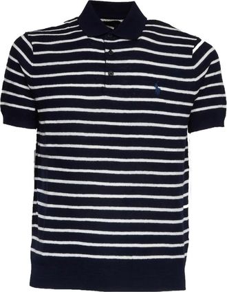Polo Ralph Lauren Homme, Tops, Noir, Taille: M Polo ray&eacute; &agrave; manches courtes