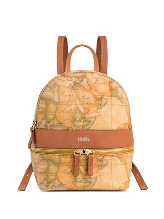 Alviero Martini 1A Classe Rucksack mit Landkarten-Print - Nude