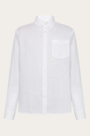 Knowledge Cotton Apparel Herren vegan Hemd Custom Fit Hellwei&Atilde;Y