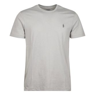 Polo Ralph Lauren Homme, Tops, Gris, Taille: XL T-Shirt &agrave; Col Rond