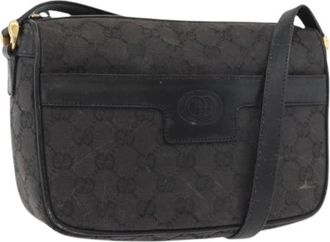 Gucci Pre-owned Vintage GG Canvas Schultertasche - - Pre-owned - Damen - Schwarzk - ONE SIZE