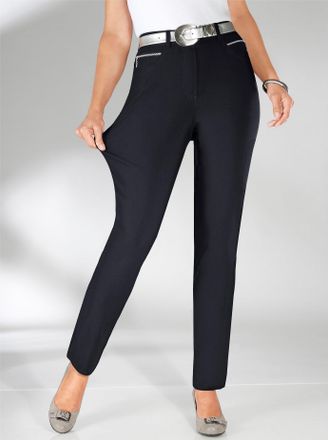 Stehmann Stretch-Hose STEHMANN, Damen, Gr. 100, Langgr&ouml;&szlig;en, schwarz, 72% Viskose, 25% Polyamid, 3% Elasthan, unifarben, lang, Hosen, Topseller