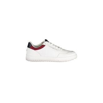 Tommy Hilfiger Homme, Chaussures, Blanc, Taille: 41 EU Baskets basses en cuir avec fermeture &agrave; lacets
