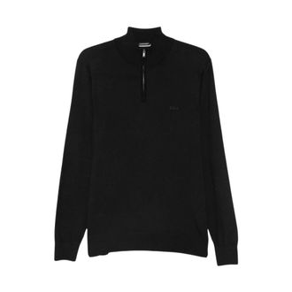 HUGO BOSS SweaT-shirt z fermetureure &eacute;clair - Homme - Sweatshirts et sweats &agrave; capuche - Noir - Taille: M